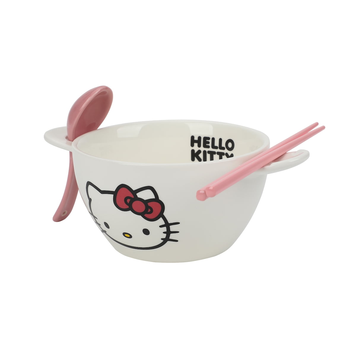Sanrio Hello Kitty Ceramic Ramen Noodle Soup Dish Set with Spoon ...