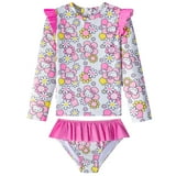 Hello Kitty Sanrio Girls Long Sleeve Rash Guard & Bikini Bottom UPF 50 ...