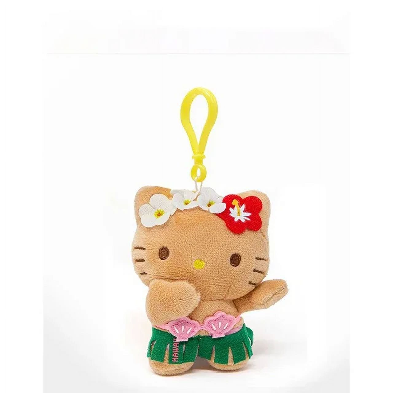 Hello Kitty Sanrio Hawaiian Series Plush Doll Filling Keychain Dark ...