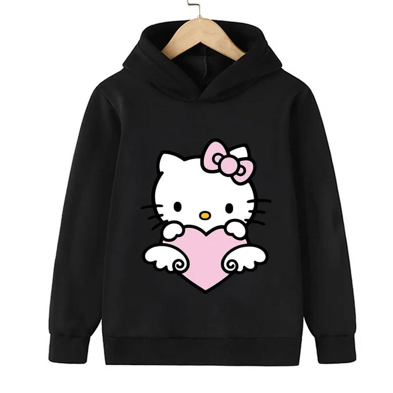 Hello Kitty Sanrio Kawaii Anime Children Costume Spring Hoodie Kids ...