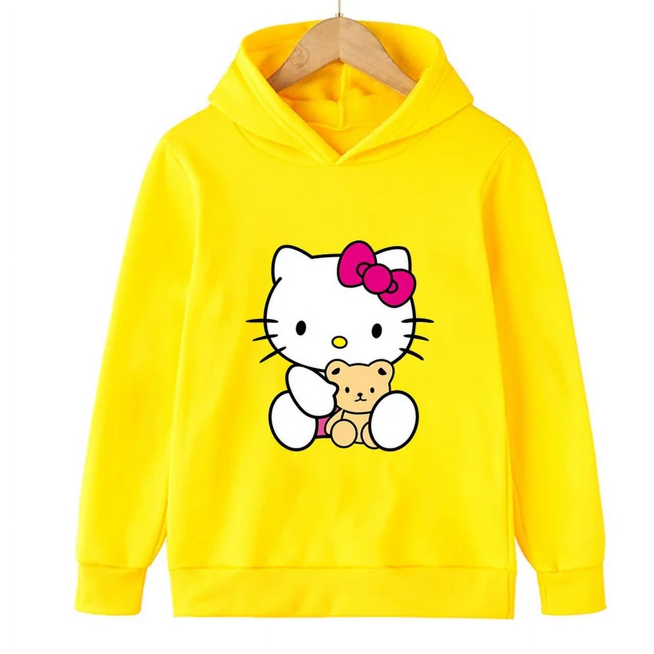 Hello Kitty Sanrio Kawaii Anime Children Costume Spring Hoodie Kids ...