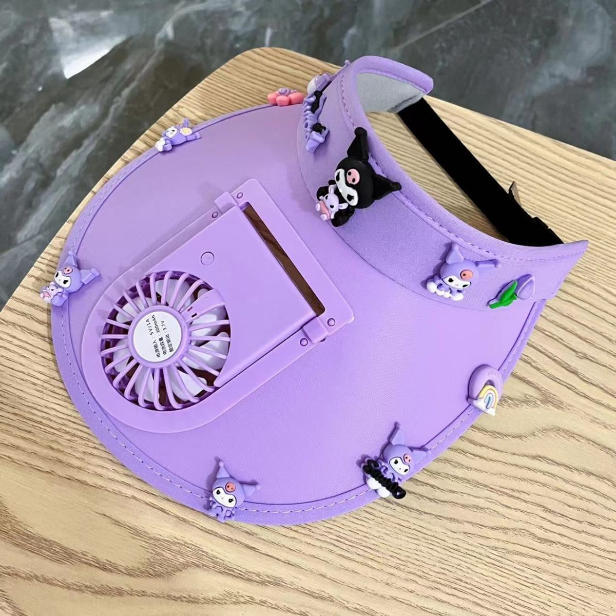 Hello Kitty Sanrio Kuromi Cartoon Sunscreen Hat Summer UV Protection ...