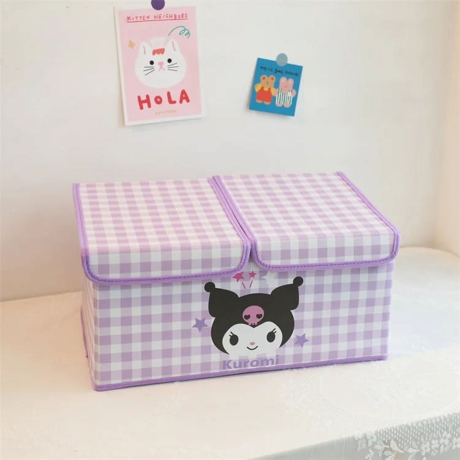 Hello Kitty Sanrio My Melody Kuromi Anime Storage Box Cute Cartoon ...