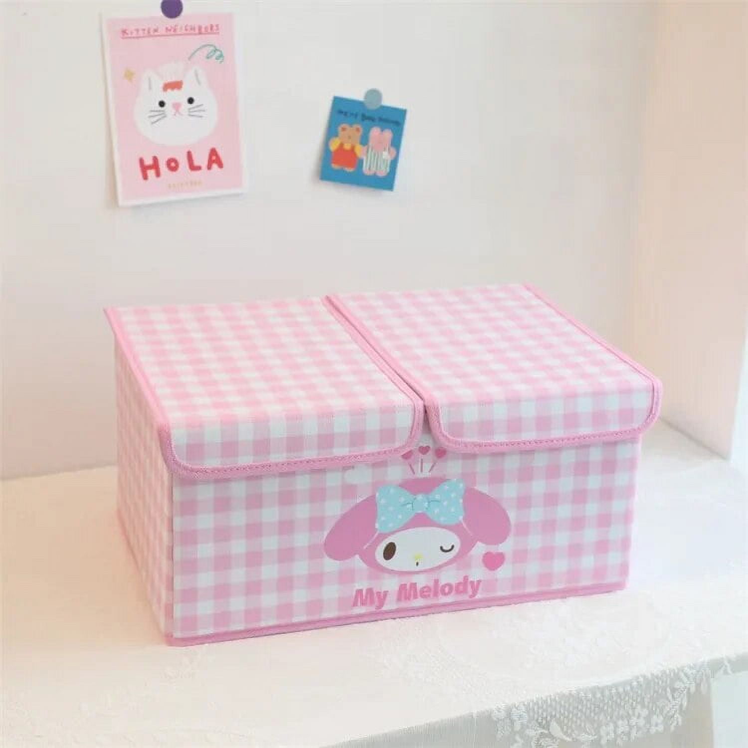 Hello Kitty Sanrio My Melody Kuromi Anime Storage Box Cute Cartoon ...
