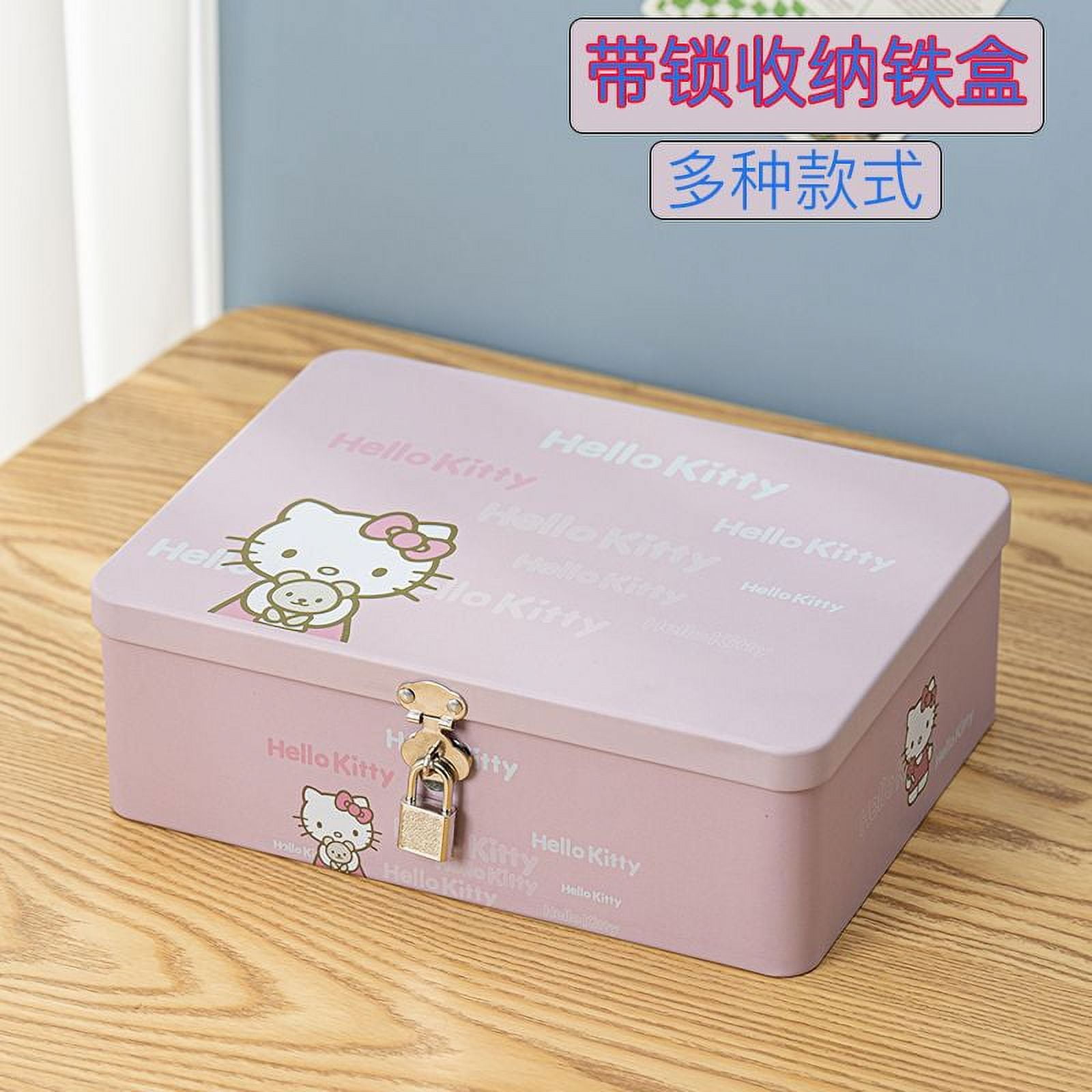 Hello Kitty Sanrio Storage Box My Melody Cartoon Kawaii Student Desktop ...