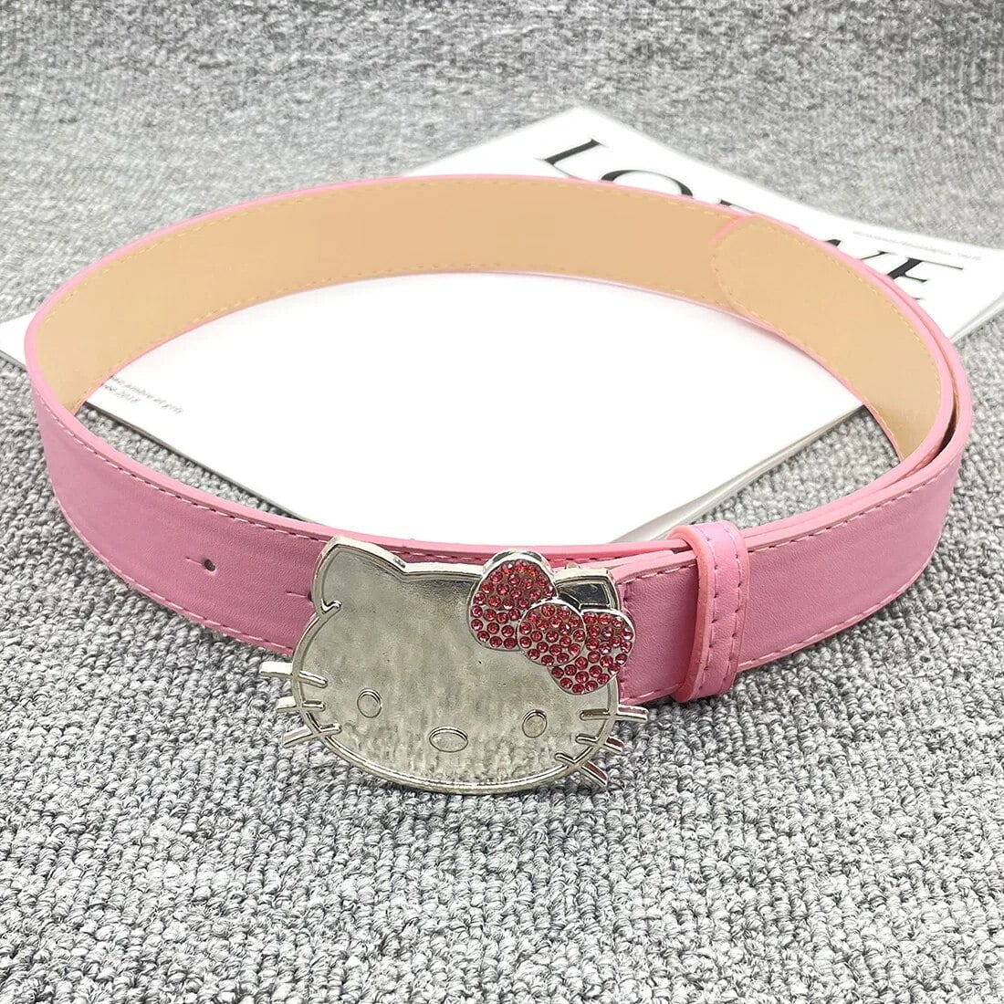 Hello Kitty Sanrio Women's Fashion Belt Millennium Spicy Girl Y2K Waist Chain Cartoon Wild Sweet ...
