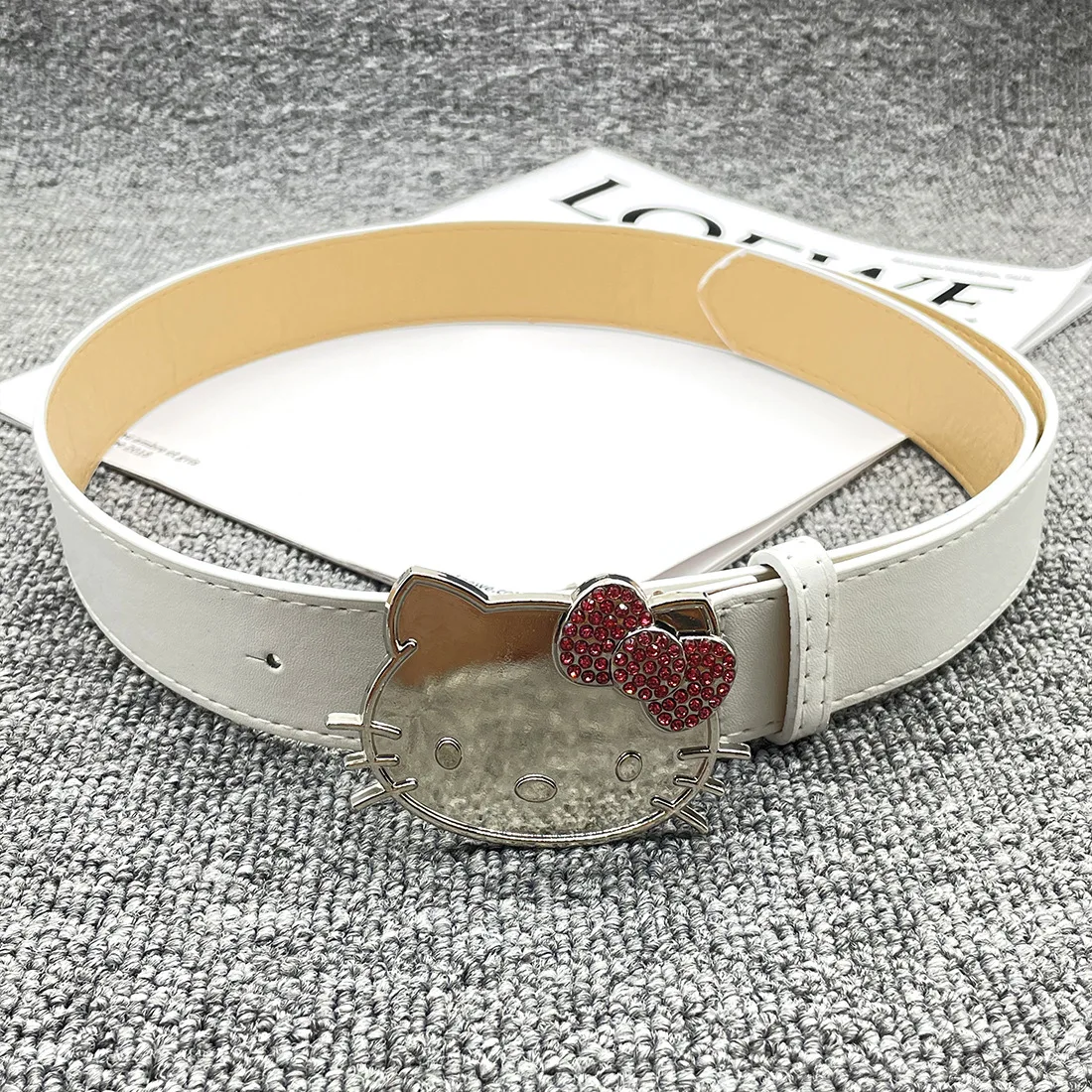 Hello Kitty Sanrio Women's Fashion Belt Millennium Spicy Girl Y2K Waist ...