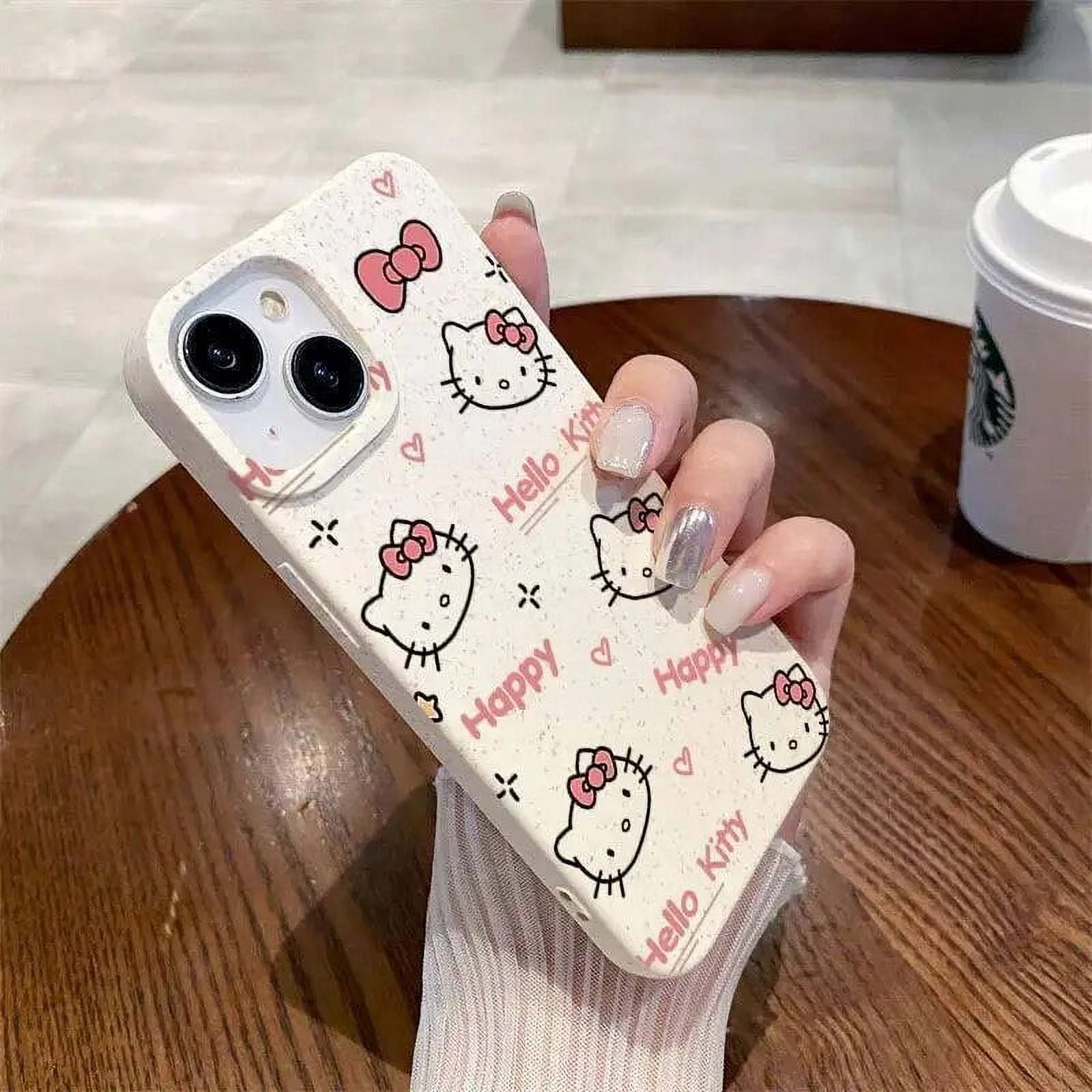 Hello Kitty Sanrio iPhone15 Phone Case Kawaii Cute Cartoon 11 13 14 Plus Pro Max Fall Prevention ...