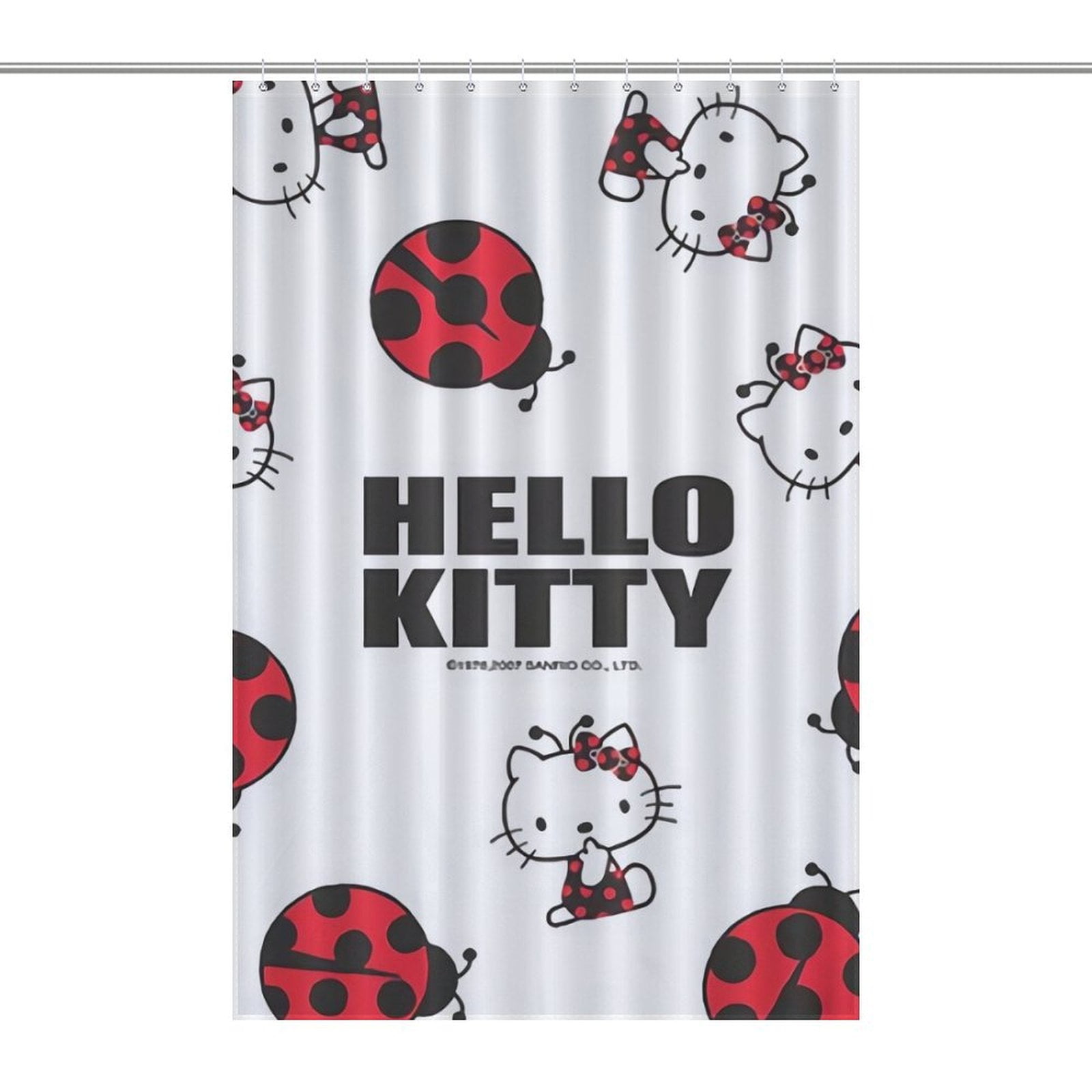 Hello Kitty Seven-spotted Ladybug Shower Curtain,Printing Polyester ...