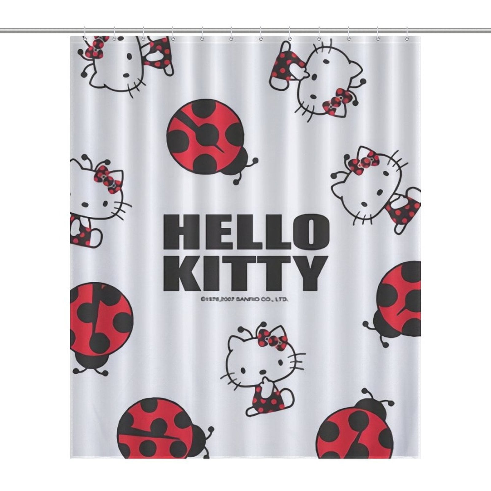 Hello Kitty Seven-spotted Ladybug Shower Curtain,Shower Curtain liner ...