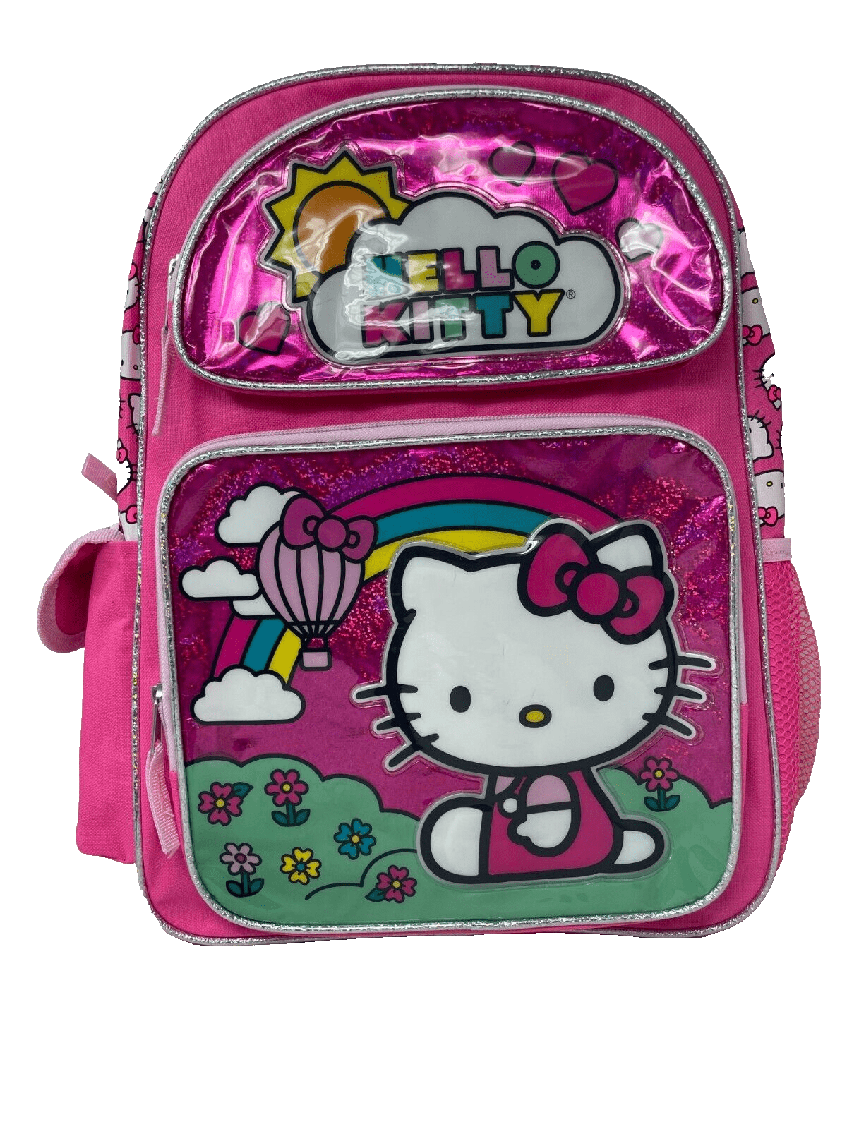 Hello Kitty Shinny Pink 16 inch Large Backpack - Walmart.com