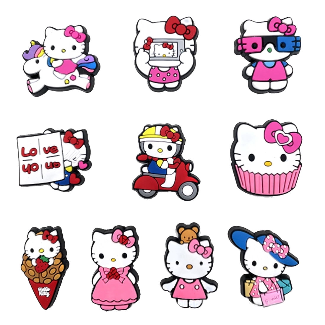 Hello Kitty Shoe Charms Pack for Croc,Party Favor Packs Bracelet ...