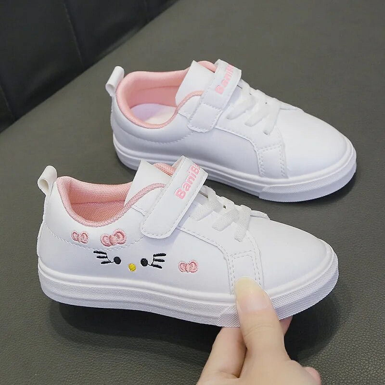 Hello Kitty Shoes Girl Boy Sports Shoes Cartoon Light Casual Shoes Pink ...
