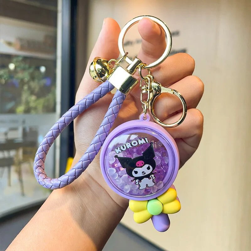 Hello Kitty Silicone Keychain Sanrio Anime Kuromi My Melody Cartoon ...