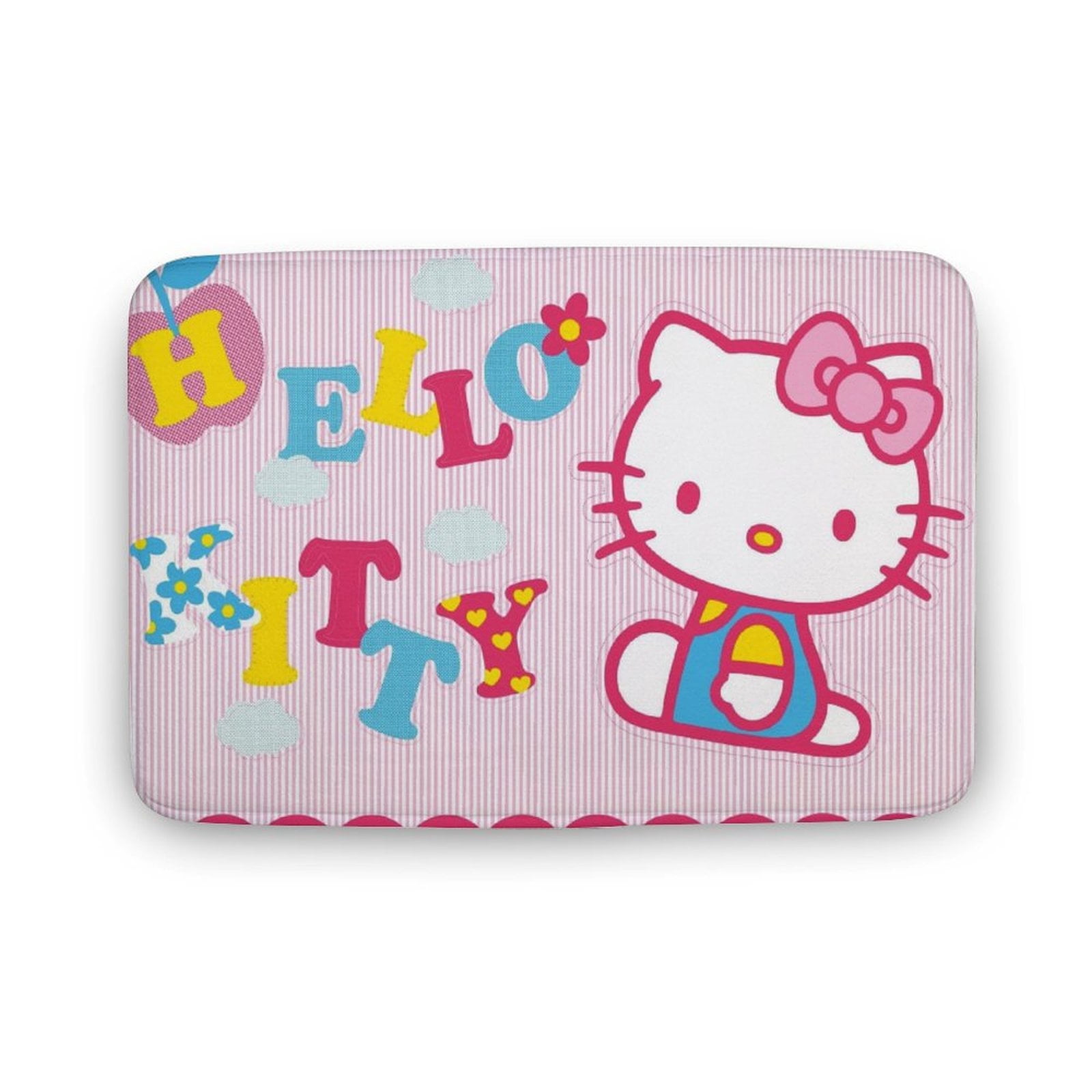 Hello Kitty Sitting Spring Doormat, Summer Home Decor Low-Profile ...