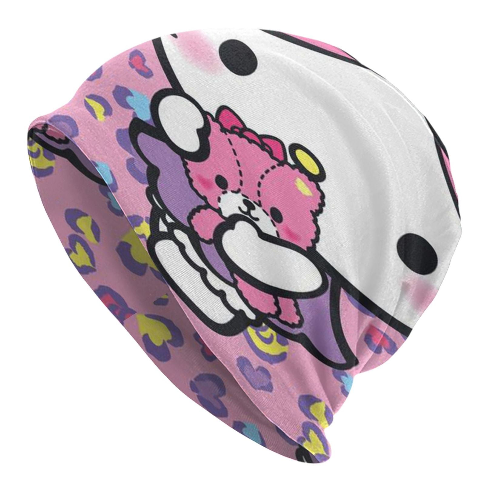 Hello Kitty Skull Beanie Hat Adult Warm Slouchy Knit Hat Headwear Gift ...