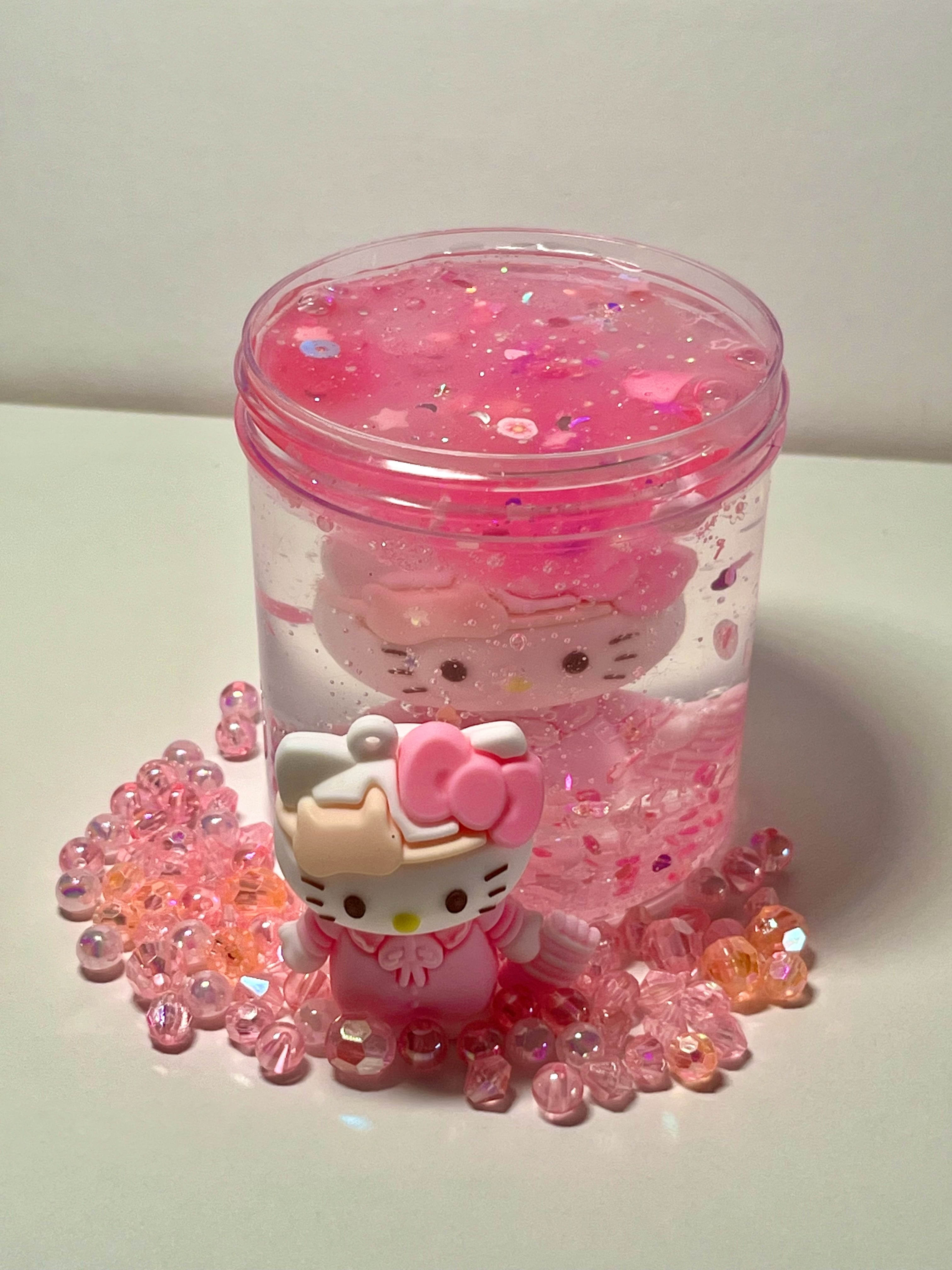Slime, Hello Kitty Clear Slime 6 Oz, Soft Texture, Extremely Stretchy ...