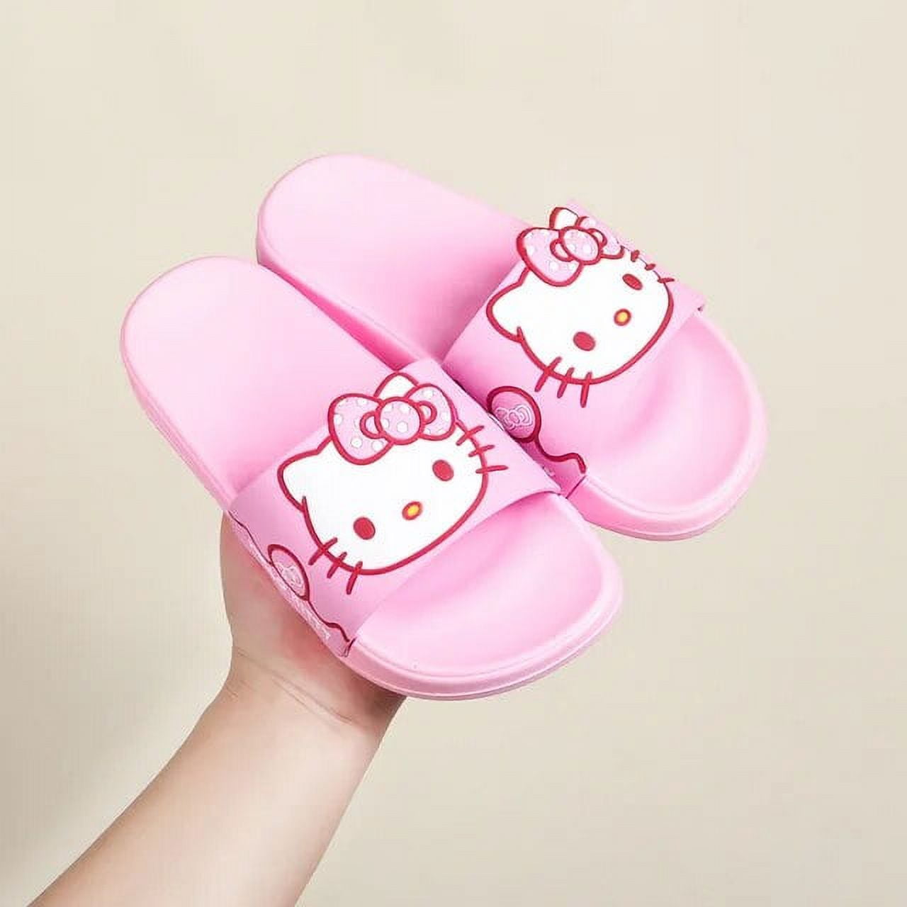 Hello Kitty Slippers Kawaii Home Outside Soft Non-Slip Summer Lovely ...