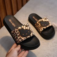 Hello Kitty Women's Slides-Small, Sanrio Character Toss Floral, Cloud ...