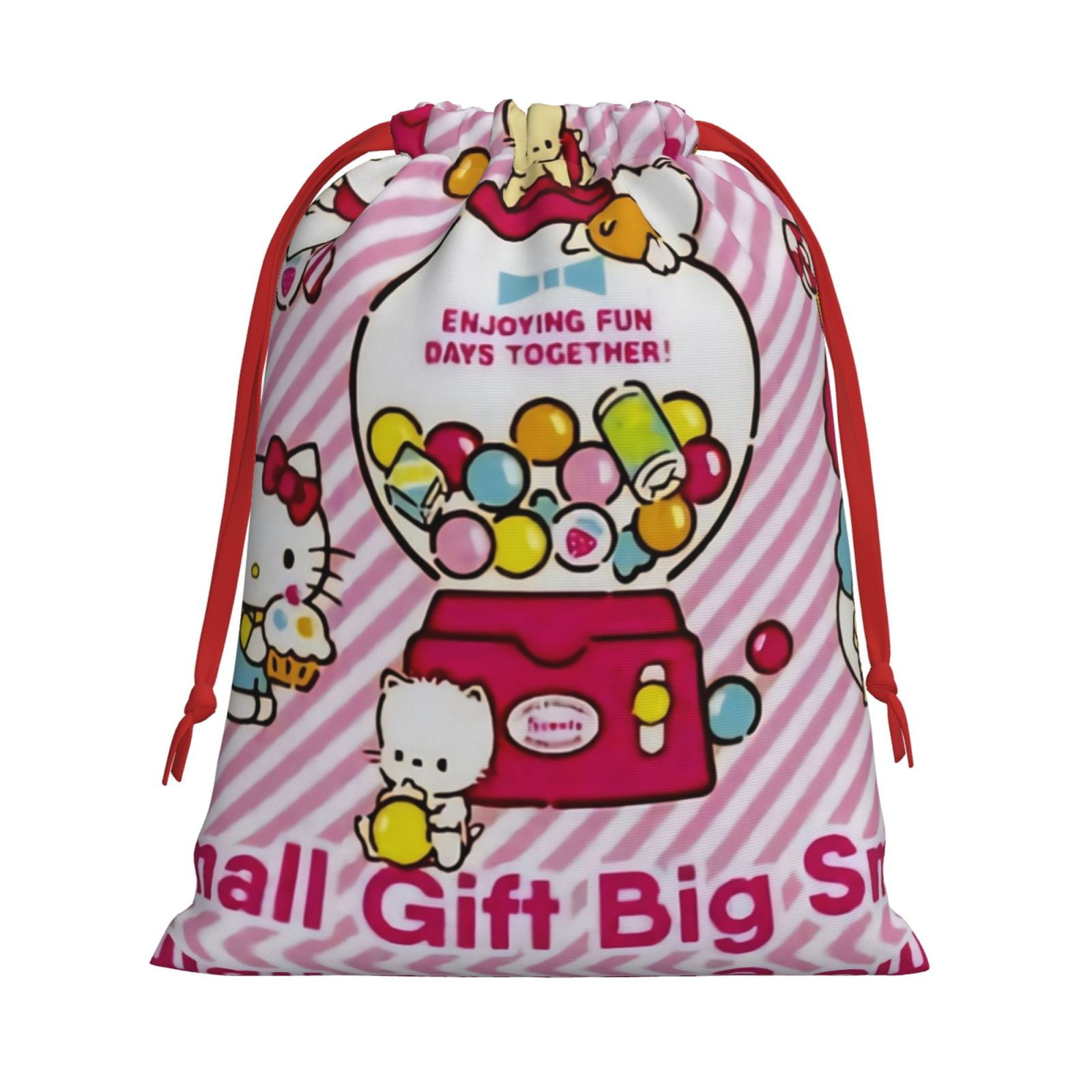 Hello Kitty Small Gift Big Smile Drawstring Bag For Kids Adults Gifts ...
