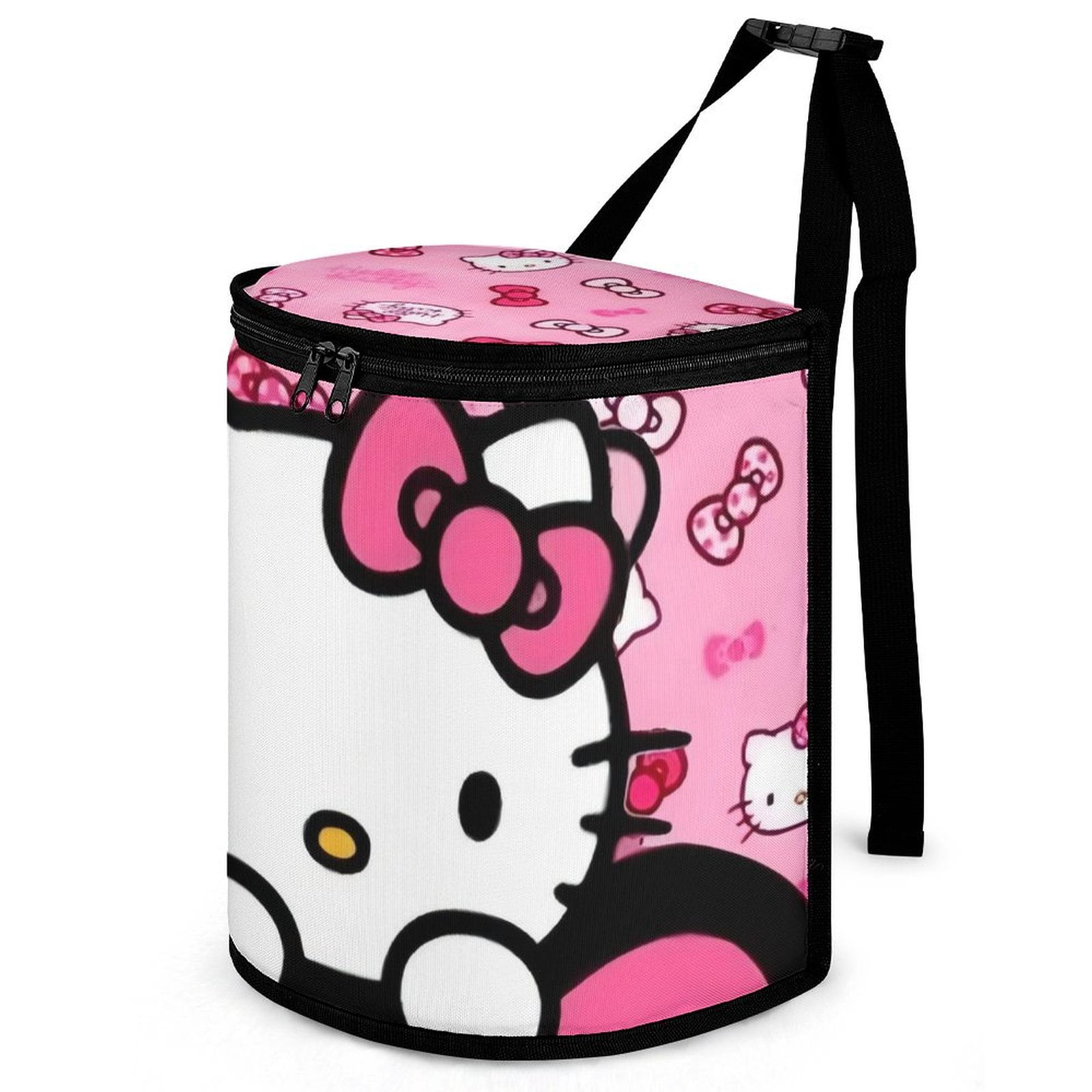 Hello Kitty Small Portable Covered Car Trash Can Hanging Car Trash Can ...