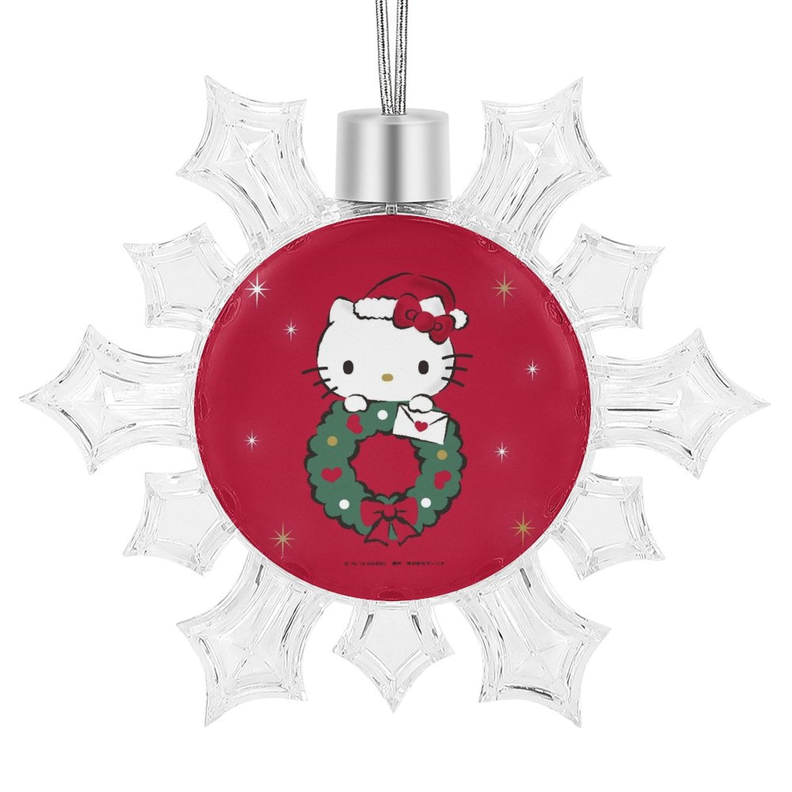 Hello Kitty Snowflake Ornament Hanging Christmas Tree Pendant ...