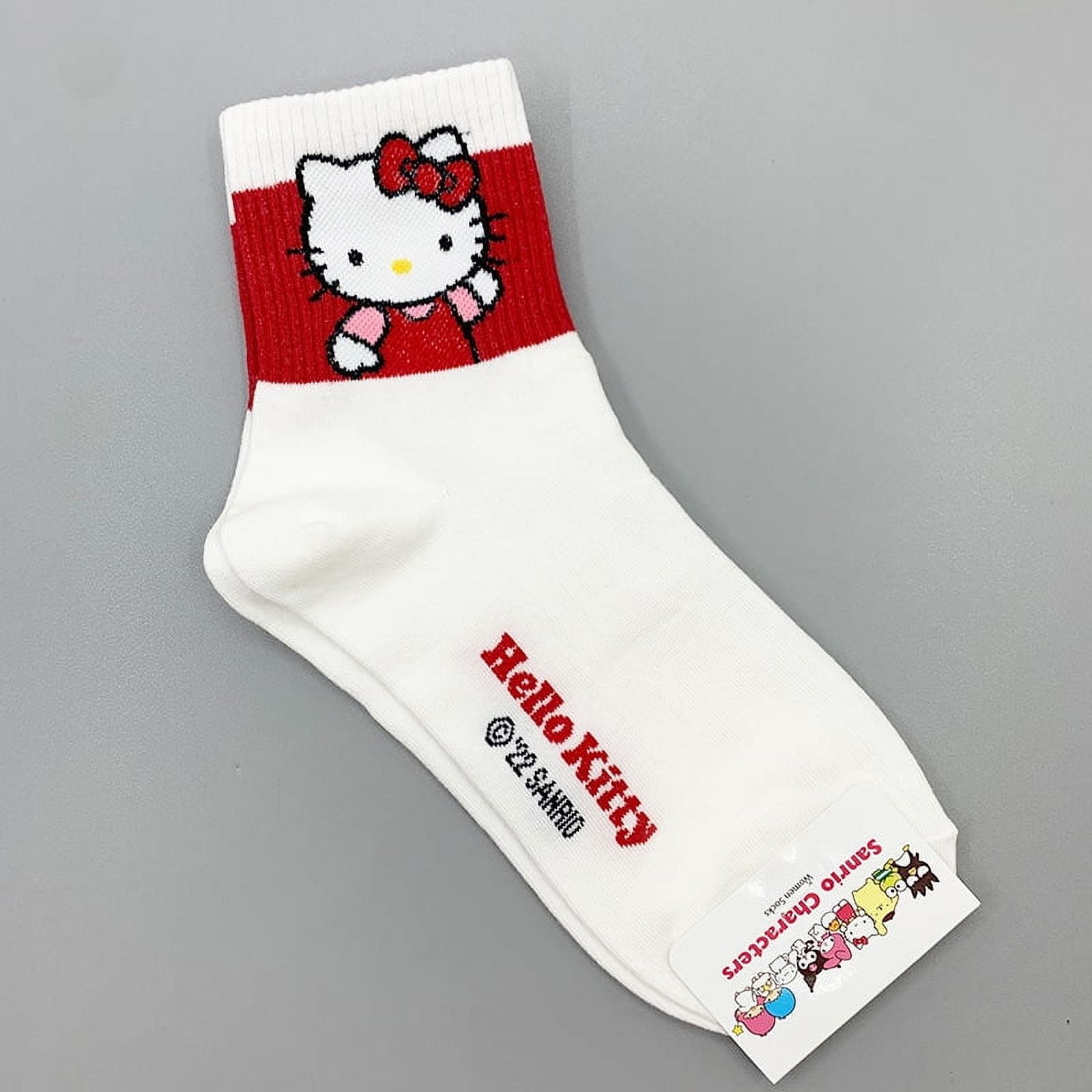 Hello Kitty Socks for Girls Medium Kuromi Cinnamoroll Socks Kawaii ...