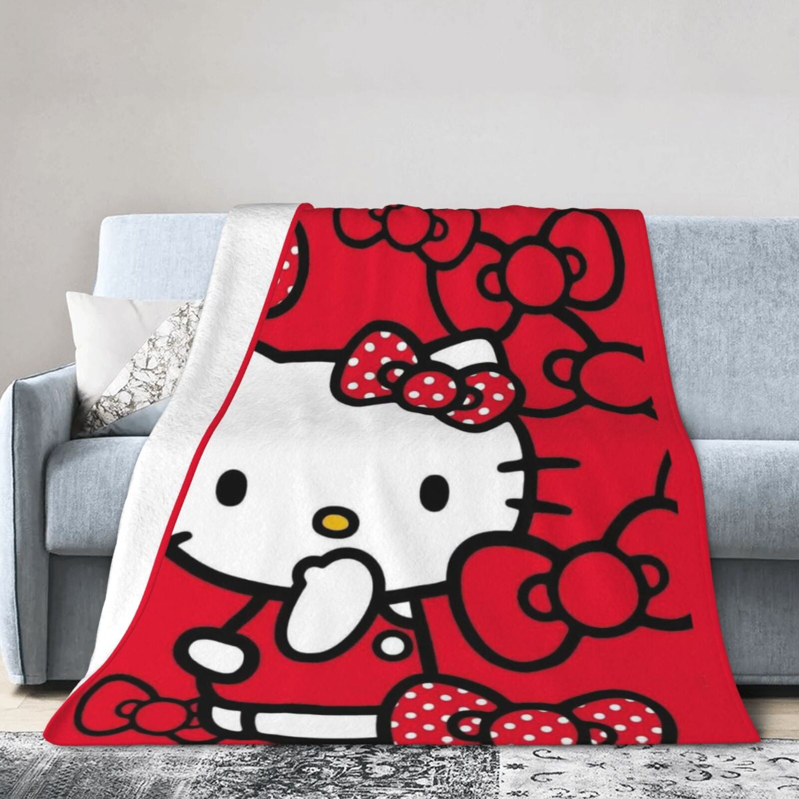 Hello Kitty Soft Throw Blanket Premium Fleece Blanket For Couch Sofa ...