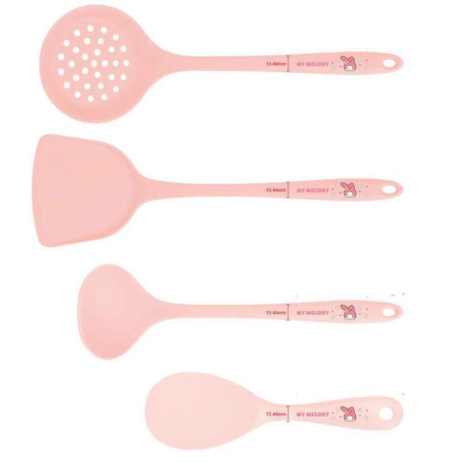 Hello Kitty Spoon Spatula Sanrios Anime Non Stick Pan Spoon 4 Pack ...