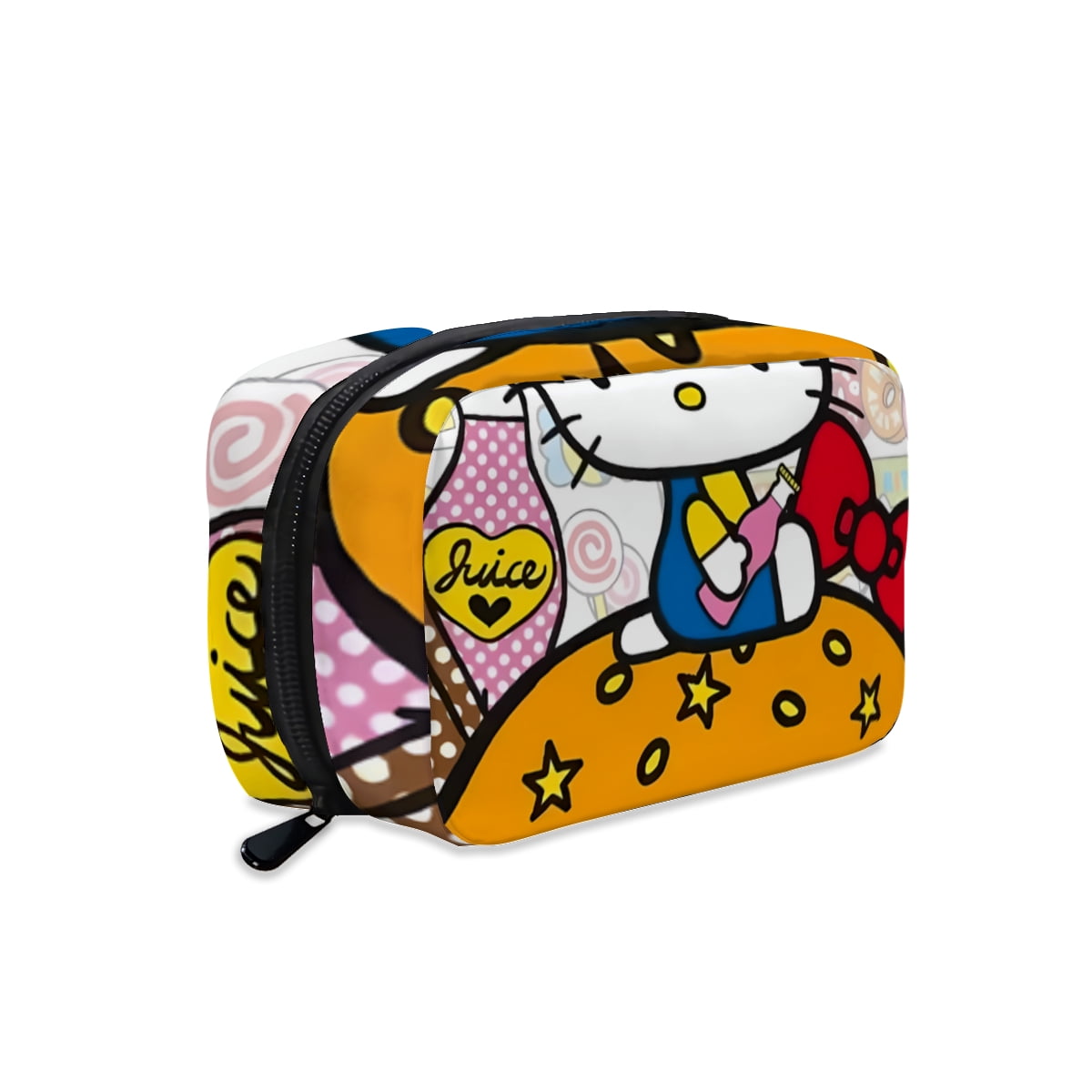 Hello Kitty Square Polyester Cosmetic Bag Removable Divider with Brush ...