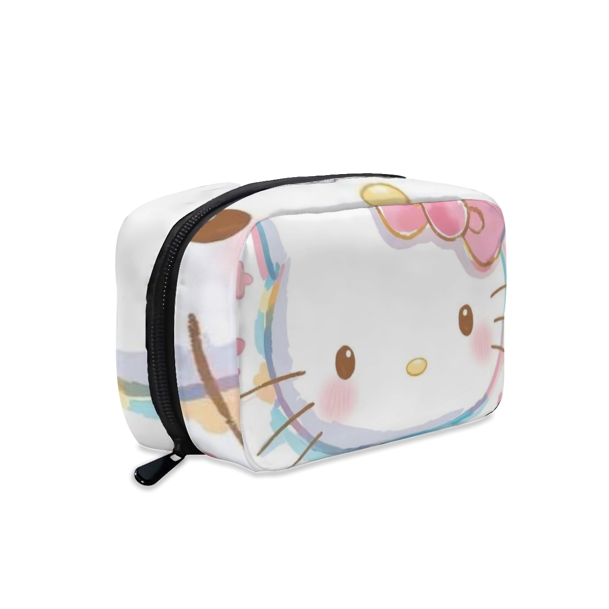 Hello Kitty Square Polyester Cosmetic Bag Removable Divider with Brush ...