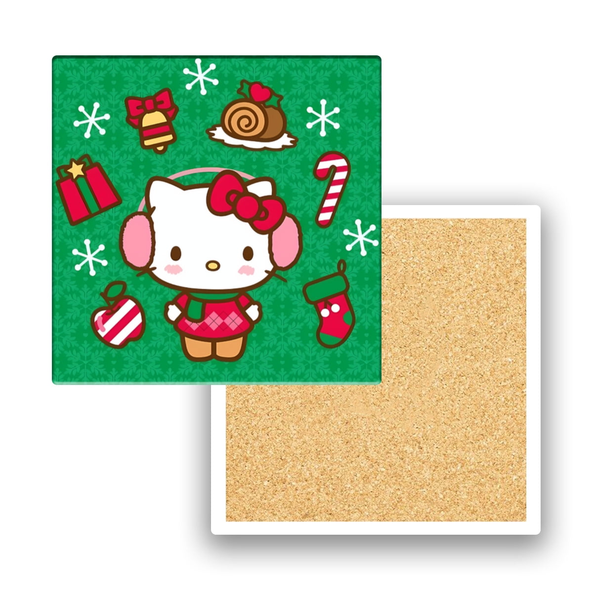 Hello Kitty Square Square Square Ceramic coasterss 4PCS - Walmart.com