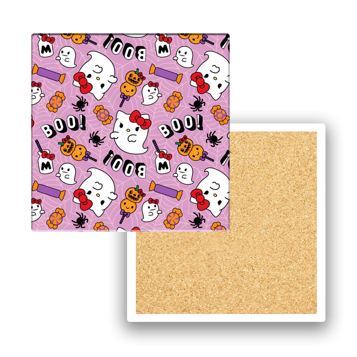Hello Kitty Square Square Square Ceramic coasterss 4PCS - Walmart.com