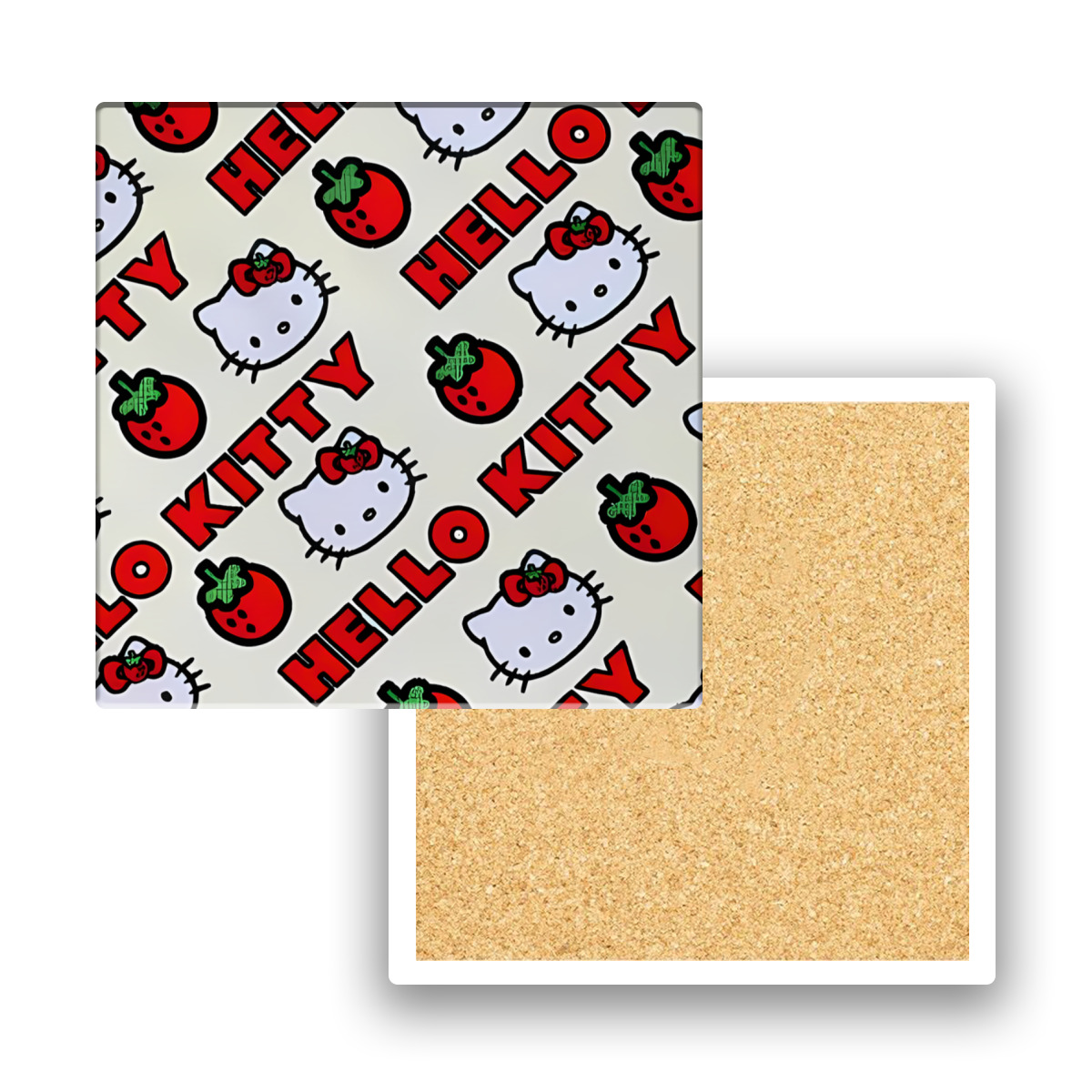 Hello Kitty Square Square Square Ceramic coasterss 6PCS - Walmart.com