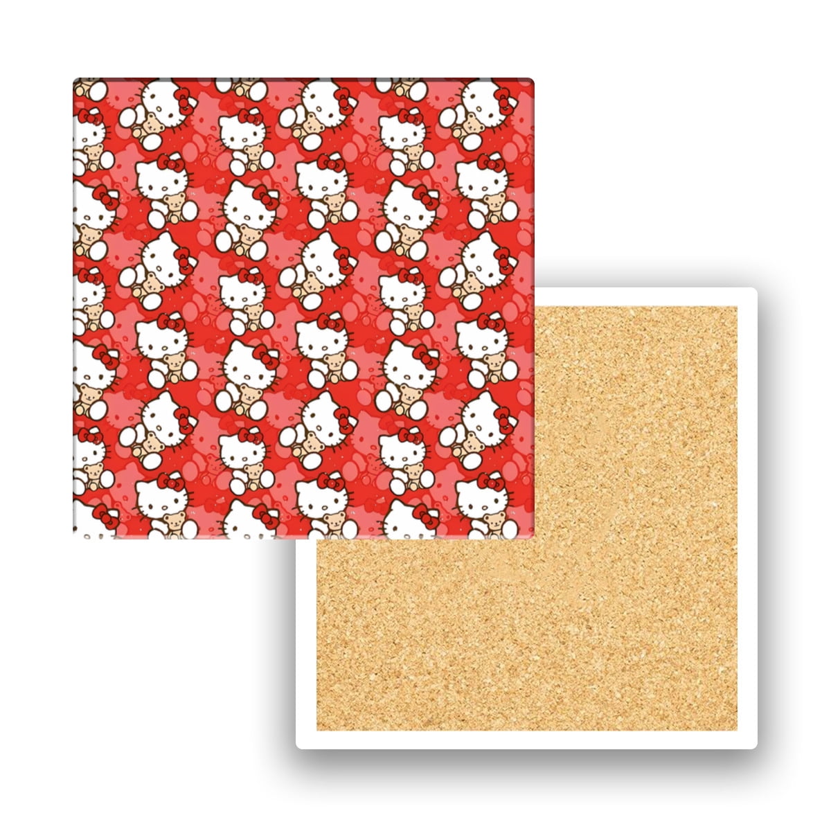 Hello Kitty Square Square Square Ceramic coasterss 6PCS - Walmart.com