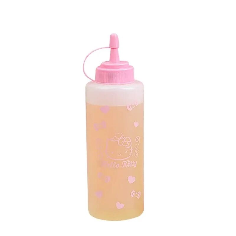 Hello Kitty Squeeze Oil Control Bottle Kawaii Sanrio Anime Transparent ...