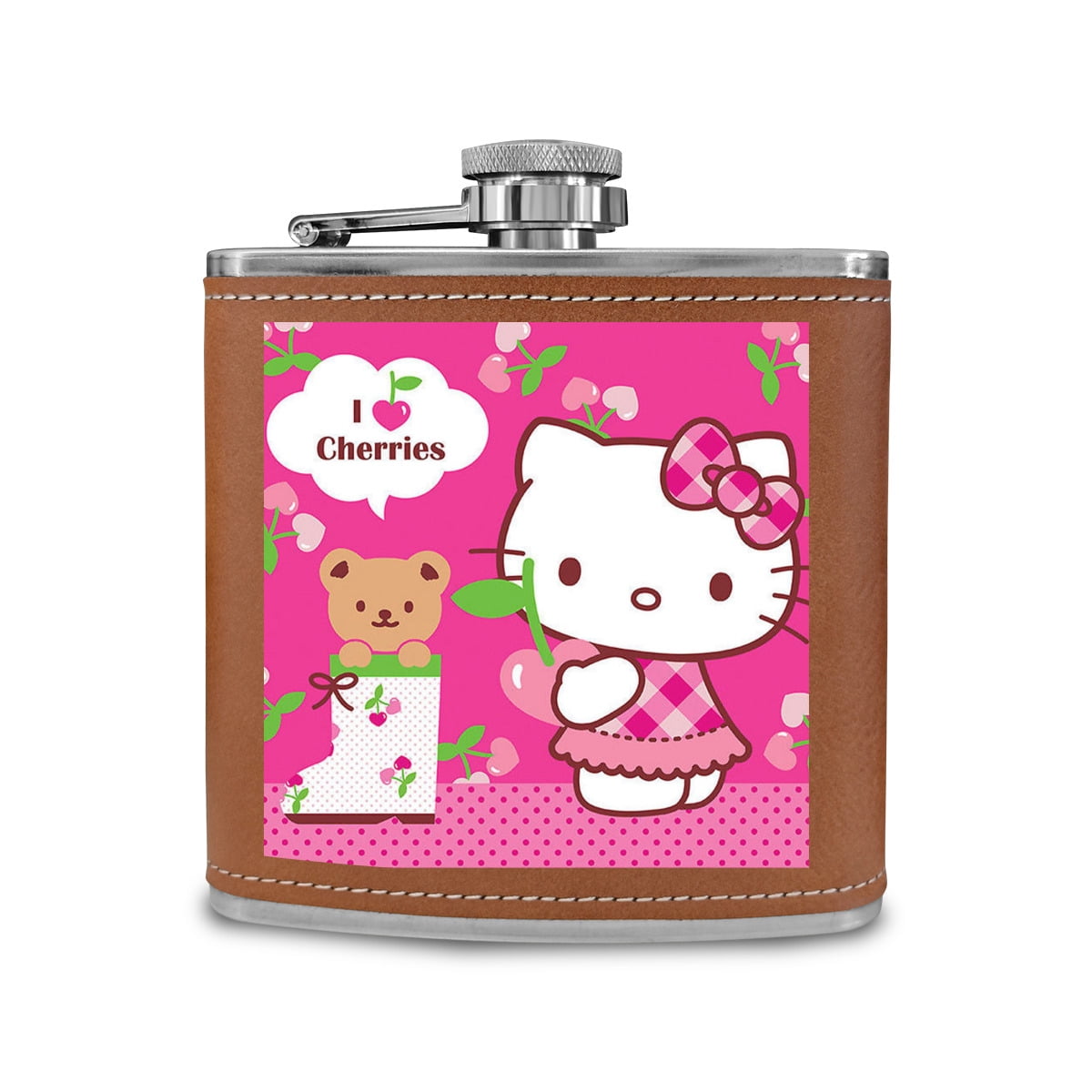 Hello Kitty Stainless Steel Small Water Bottle Portable Hip Flask Mini ...