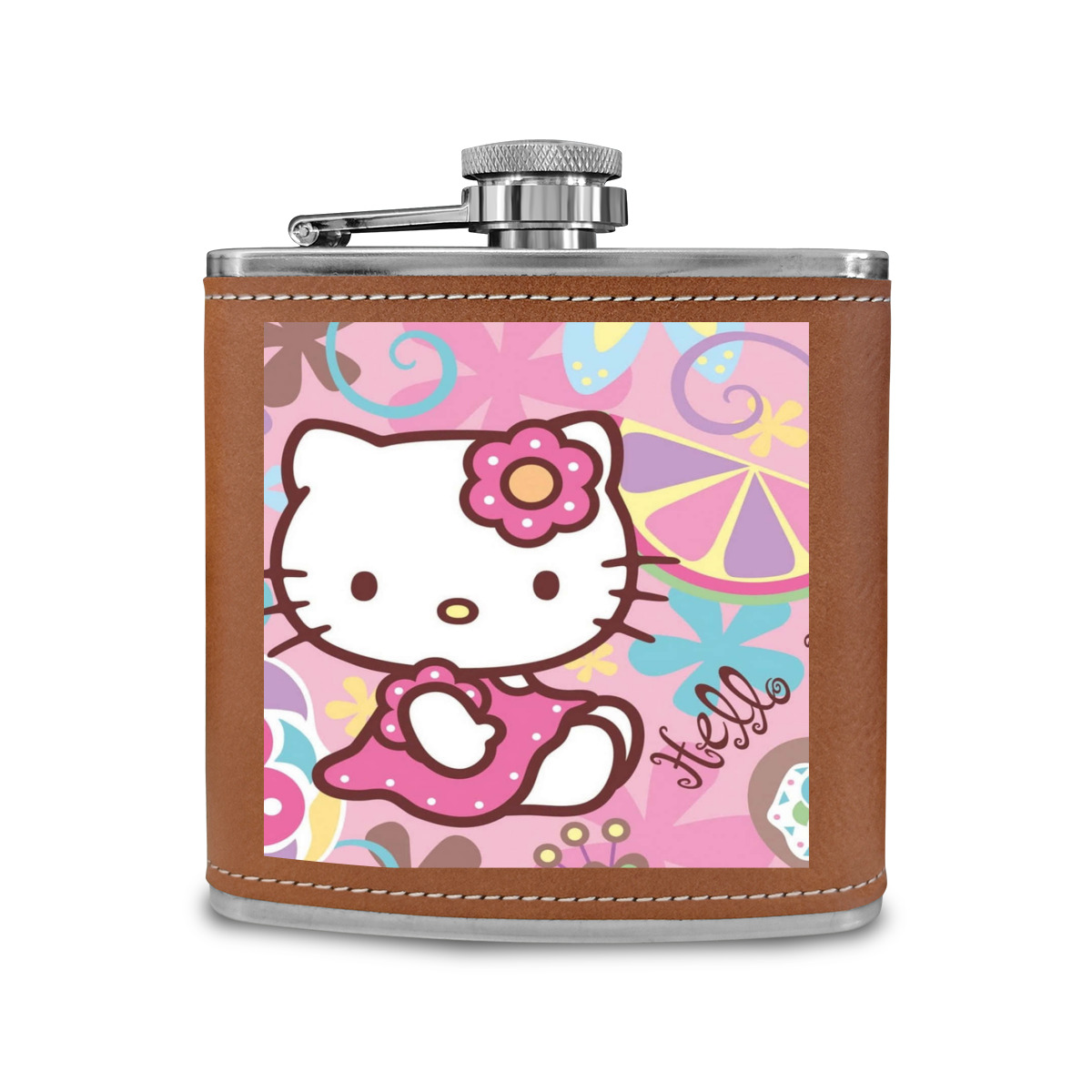 Hello Kitty Stainless Steel Small Water Bottle Portable Hip Flask Mini ...