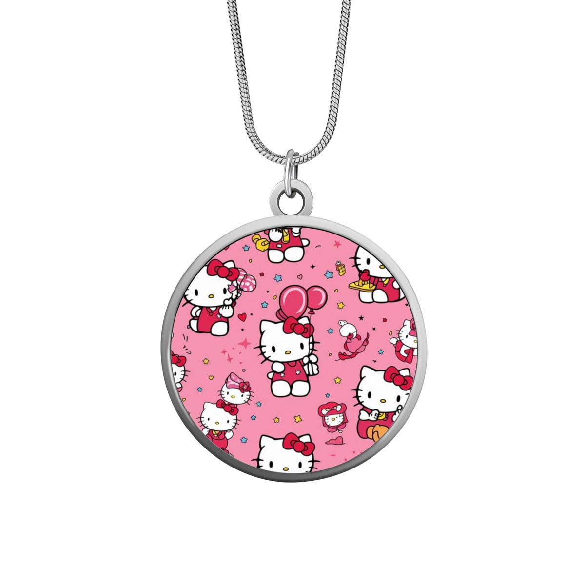 Hello Kitty Stainless Steel Snake Chain Necklace for Women Men ...