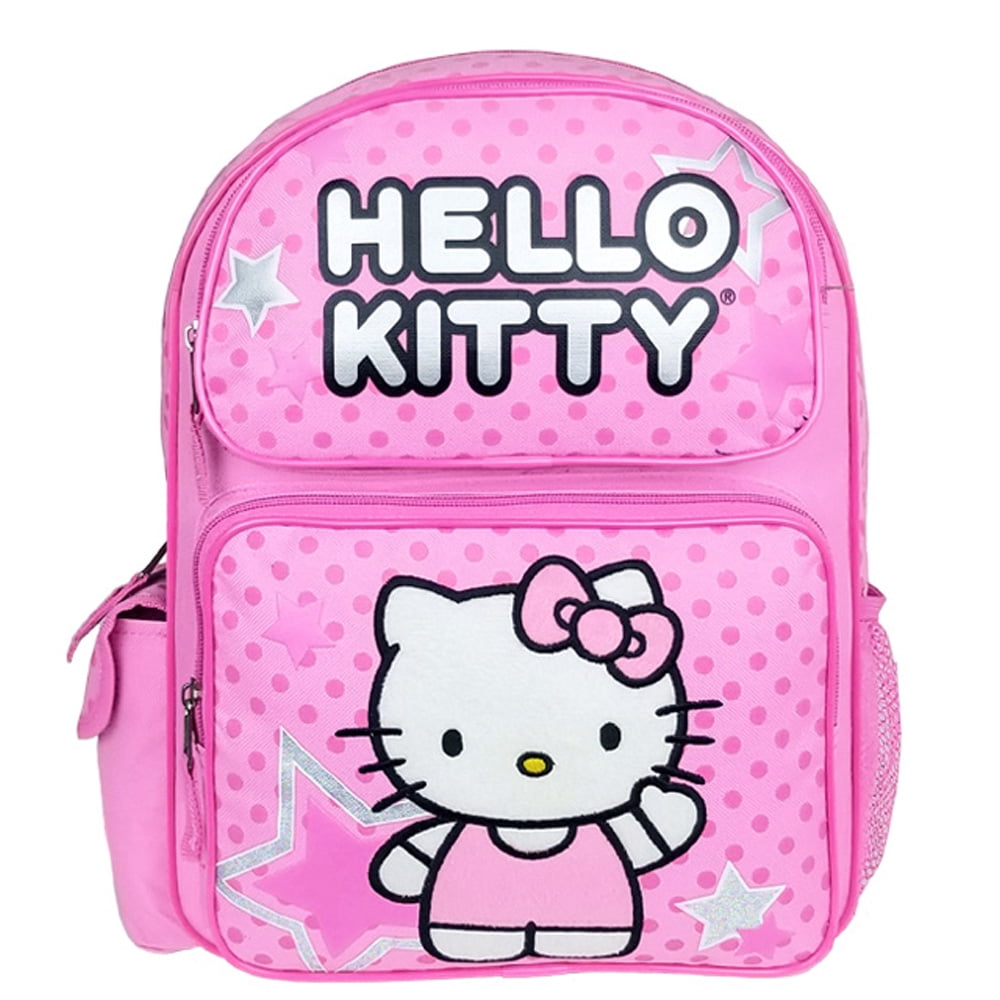 Hello Kitty Star Medium Backpack for Kids - School Bookbag with Front ...