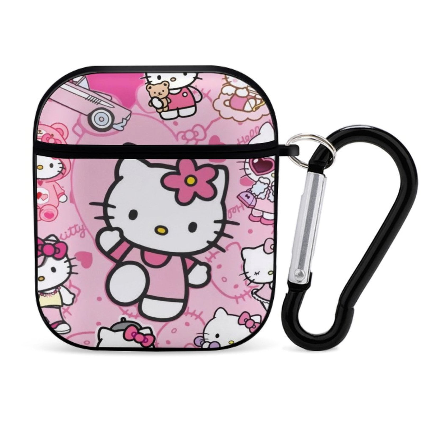 Hello Kitty Stickers Case for AirPods Case Cover with Keychain,Cute ...