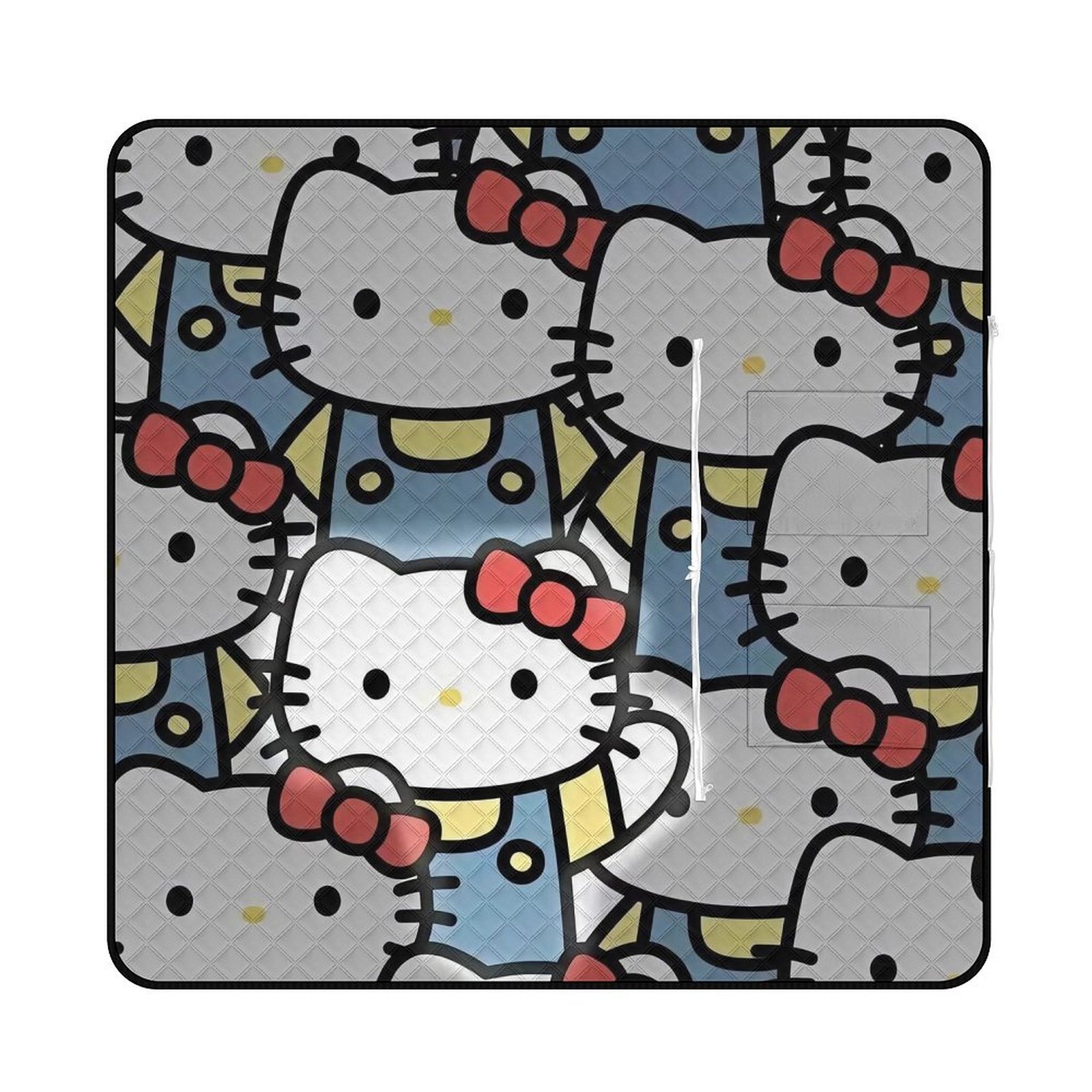 Hello Kitty Stickers Picnic Blankets Outdoor Blanket,59'x59' Extra ...