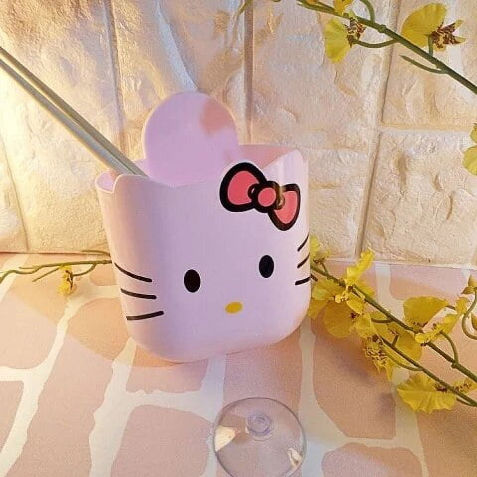 Hello Kitty Storage Box Bathroom Trash Bucket Toothbrush Rack Cartoon ...