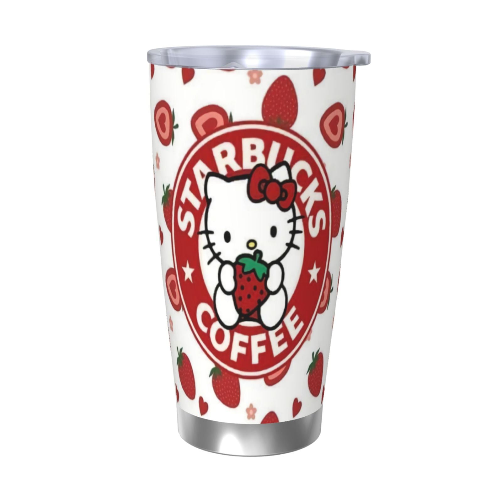 Hello-Kitty Strawberry Water Bottle,Insulated Travel Coffee Mug ...
