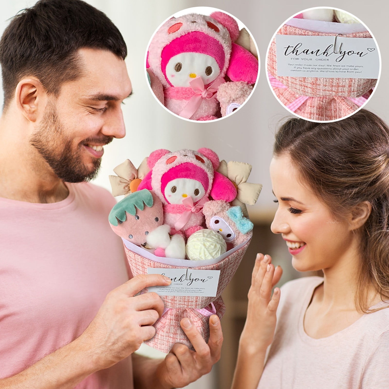 Hello Kitty Stuffies Plush Bouquet Kumori Gifts Mother's Day 520 Gift ...