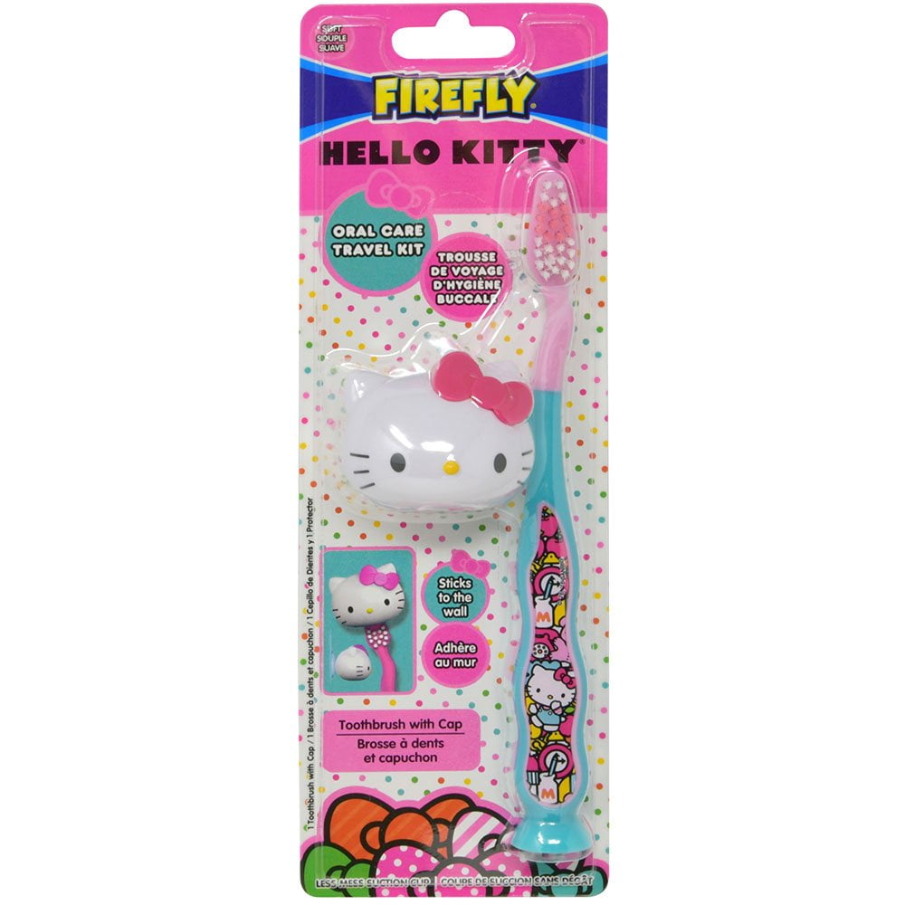 Hello Kitty Suction Tooth Brush and molded cover - Walmart.com