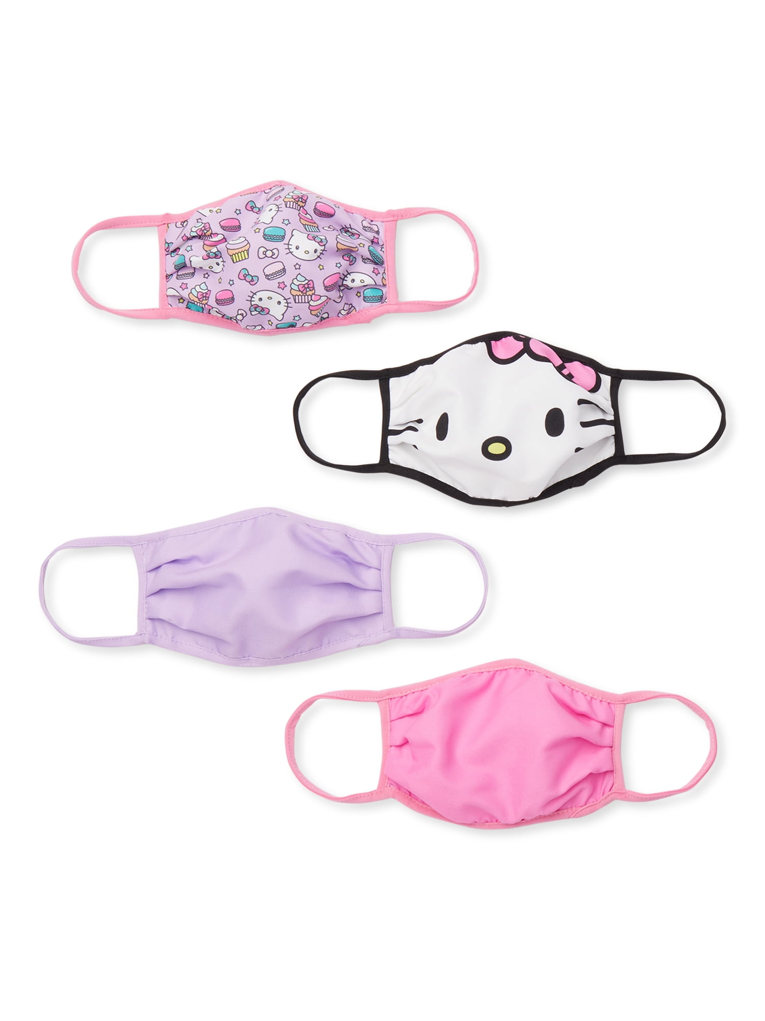 Kitty Sugar Rush Face Covering - Cute 4 Pack Masks - Walmart.com
