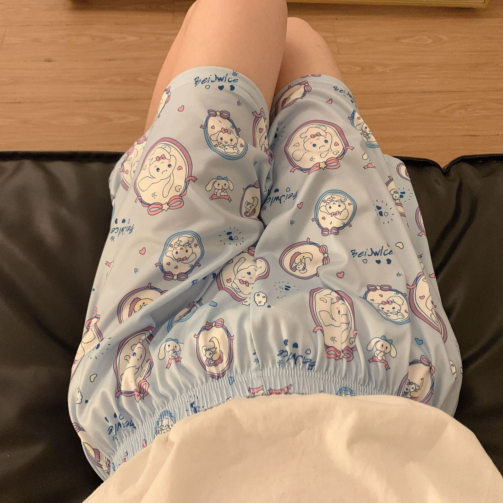 Hello Kitty Summer Cartoon Home Pants Women Casual Loose Shorts Can Be ...