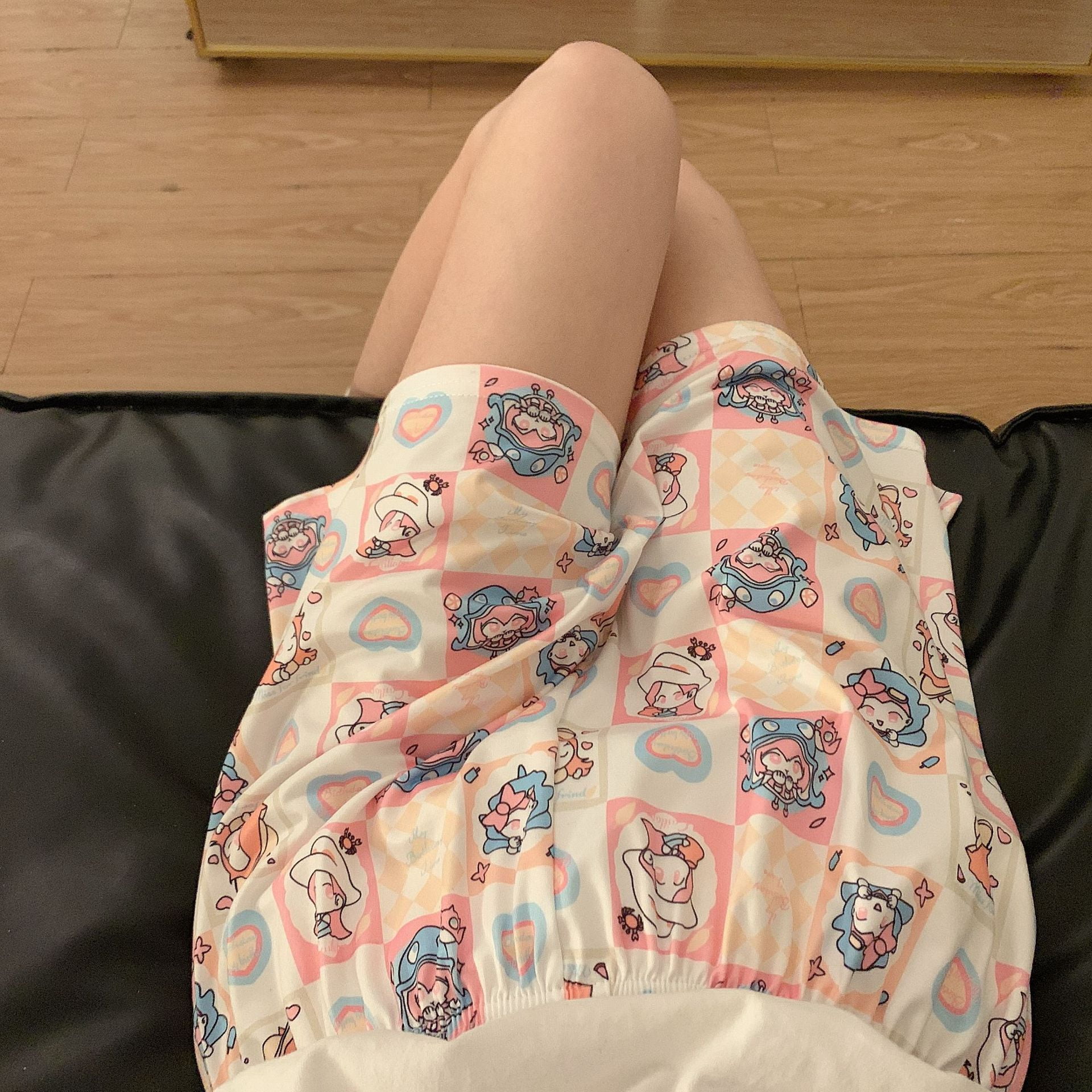 Hello Kitty Summer Cartoon Home Pants Women Casual Loose Shorts Can Be ...