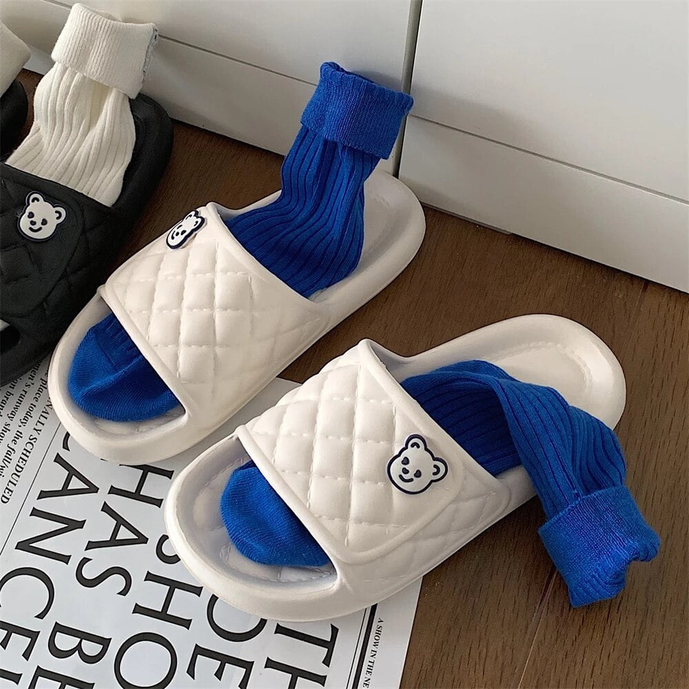 Hello Kitty Summer Slippers Women Sanrio Kuromi Indoor Eva High Soft ...